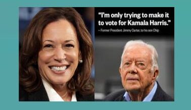 Former President Jimmy Carter fulfills goal of voting for Kamala Harris ...